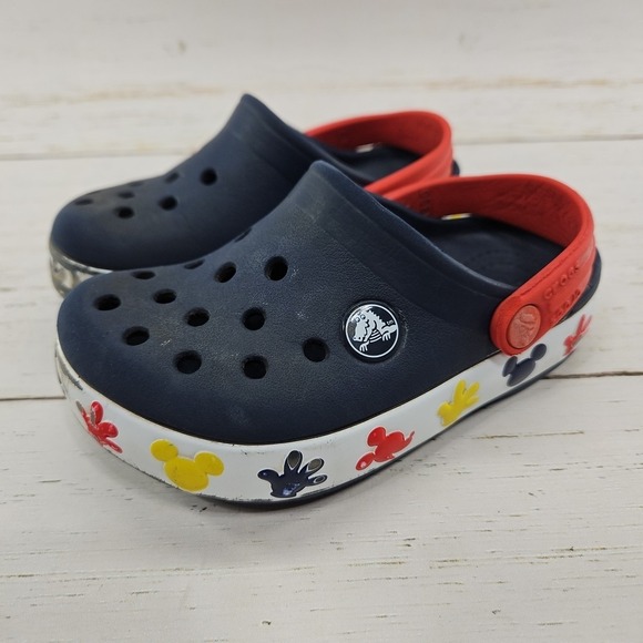 CROCS | Shoes | Crocs Toddler Kids C8 Disney Mickey Mouse Navy Blue ...
